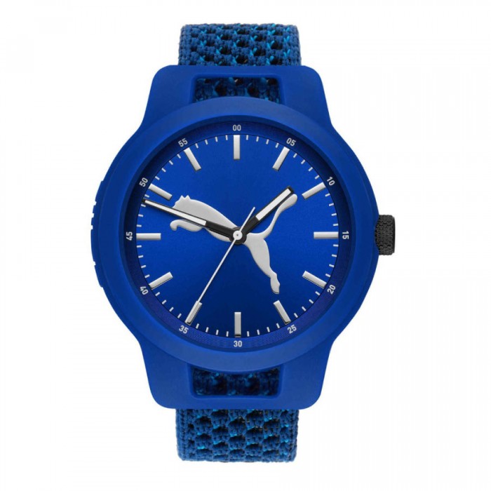 Official Warranty Puma P5057 Men s Reset V1 Analog Quartz Blue Nylon Strap Watch watch for men jam tangan lelaki puma watch for men men watch